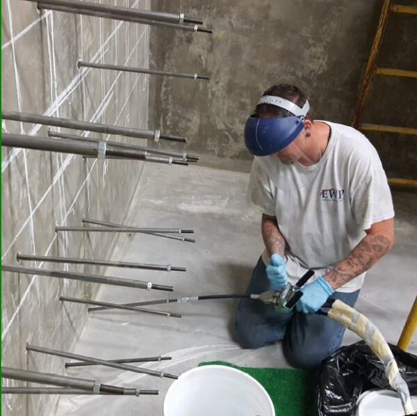 Waterproofing of concrete - PCR